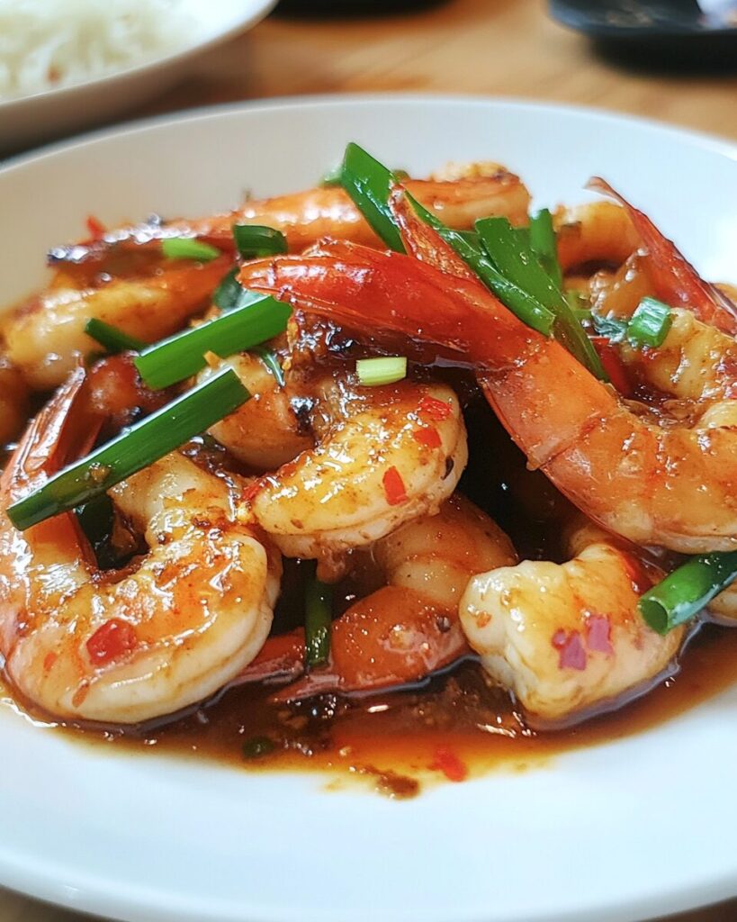 Asian Chilli Garlic Prawns