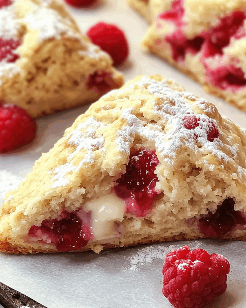 Lemon Raspberry Scones
