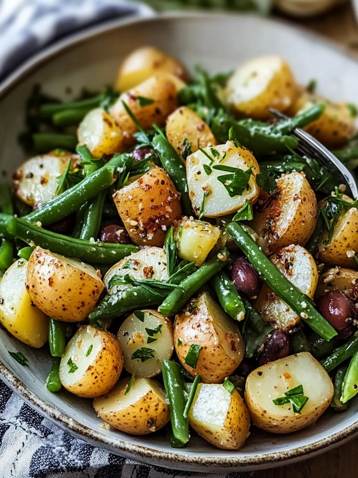 Easy French-Style Potato and Green Bean Salad Recipe