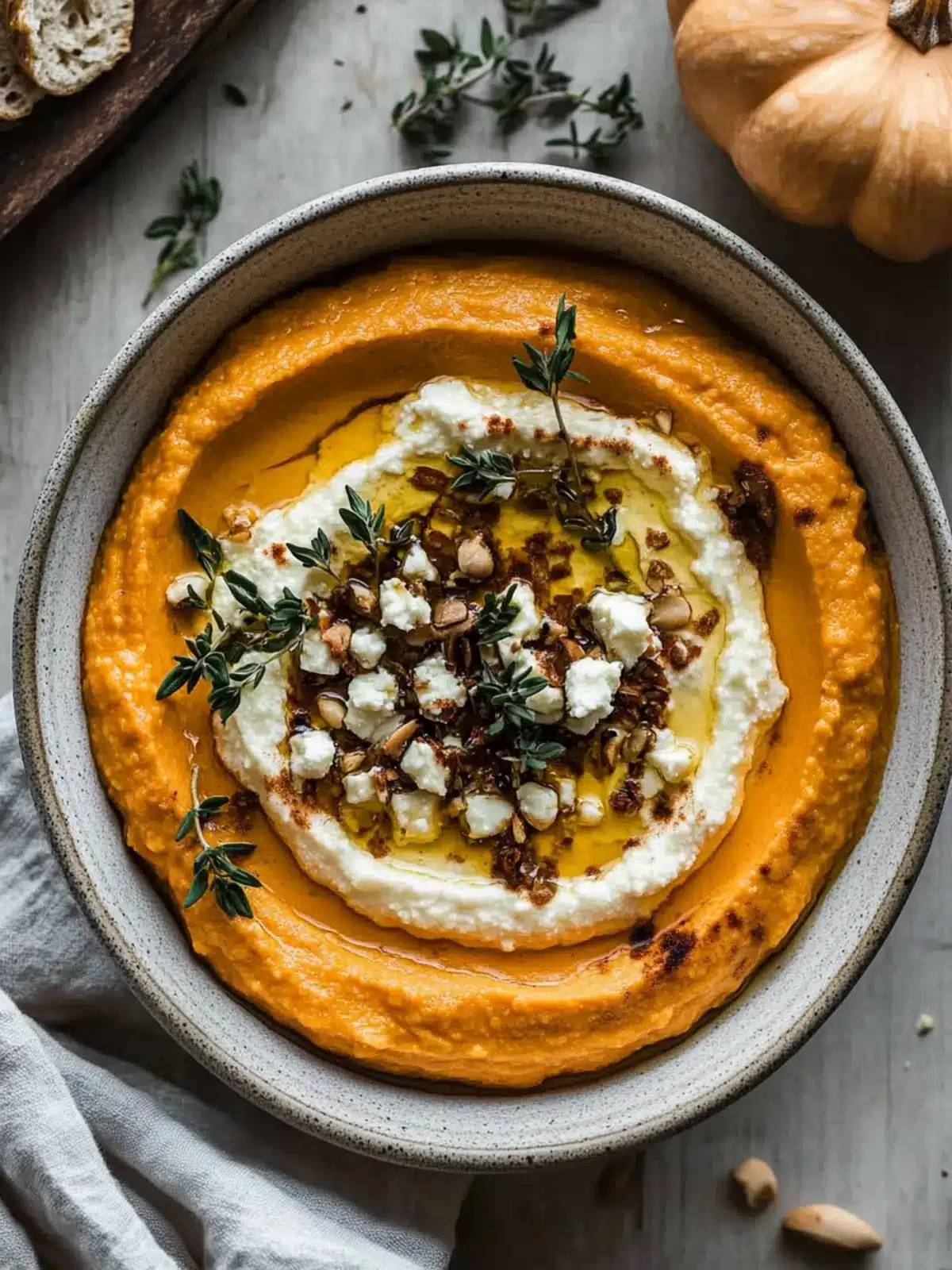Irresistible Pumpkin Whipped Feta Dip for Cozy Gatherings