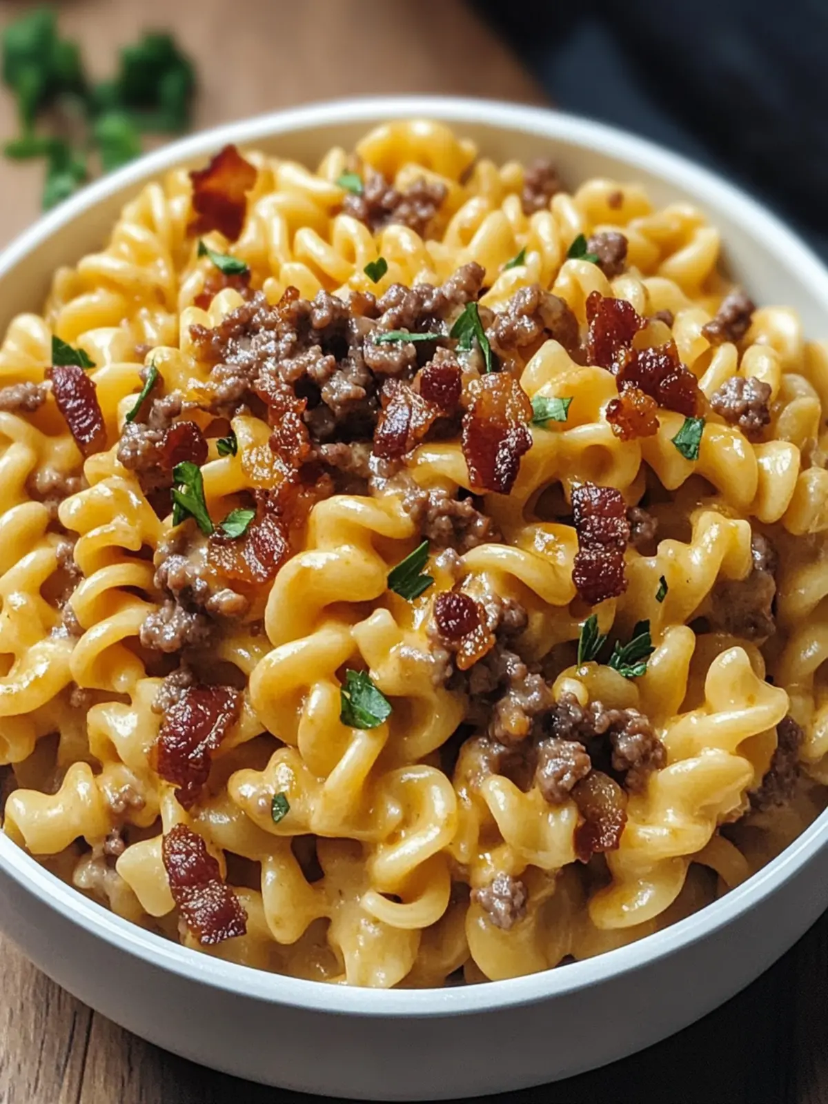Ultimate Loaded Bacon Cheeseburger Pasta – Delicious Comfort Food